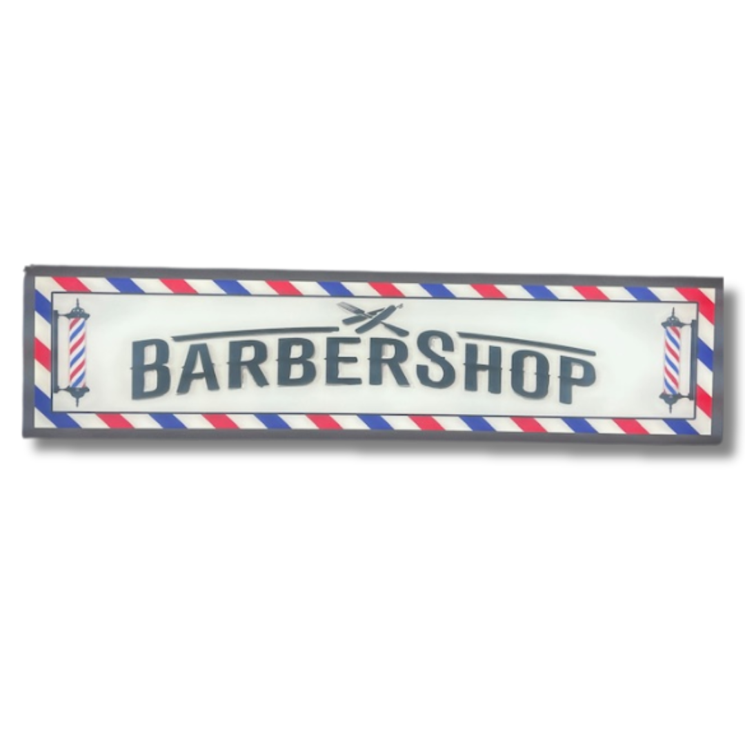 Barber Shop Light Up Sign 1200MM | The Dens