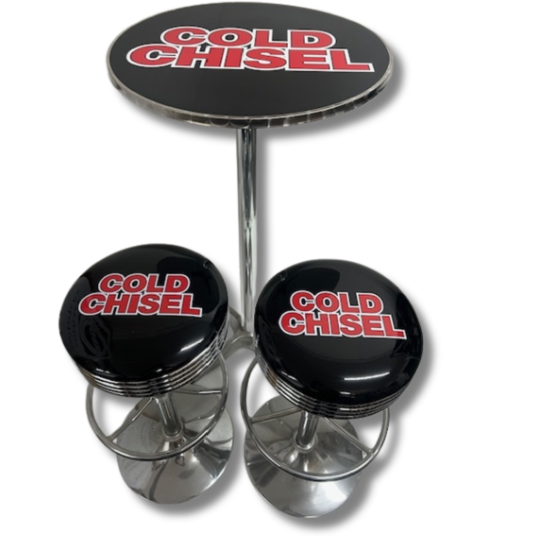 Cold Chisel Bar Table & Stool Set | The Dens