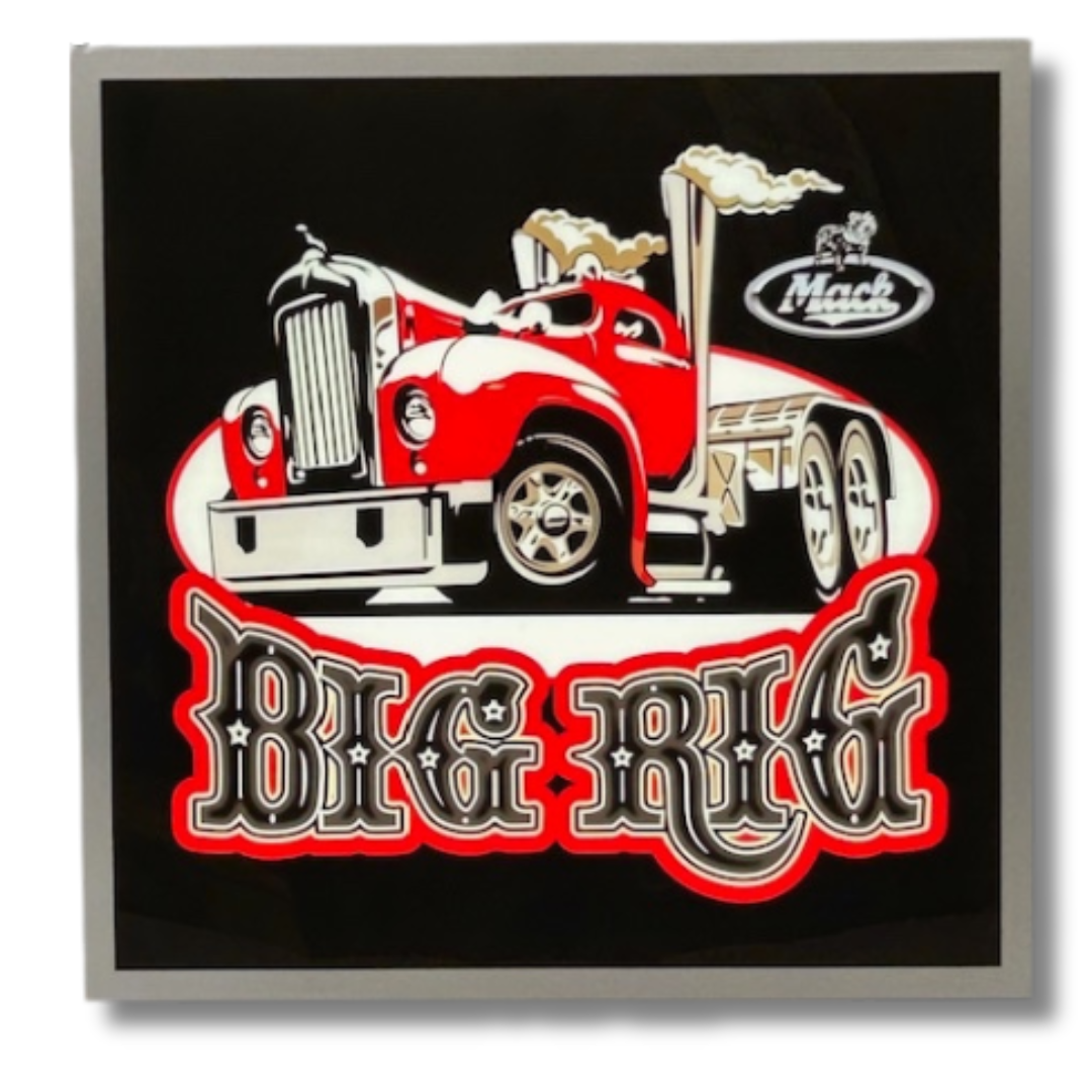Mack Big Rig Light Up Sign 600 x 600MM | The Dens
