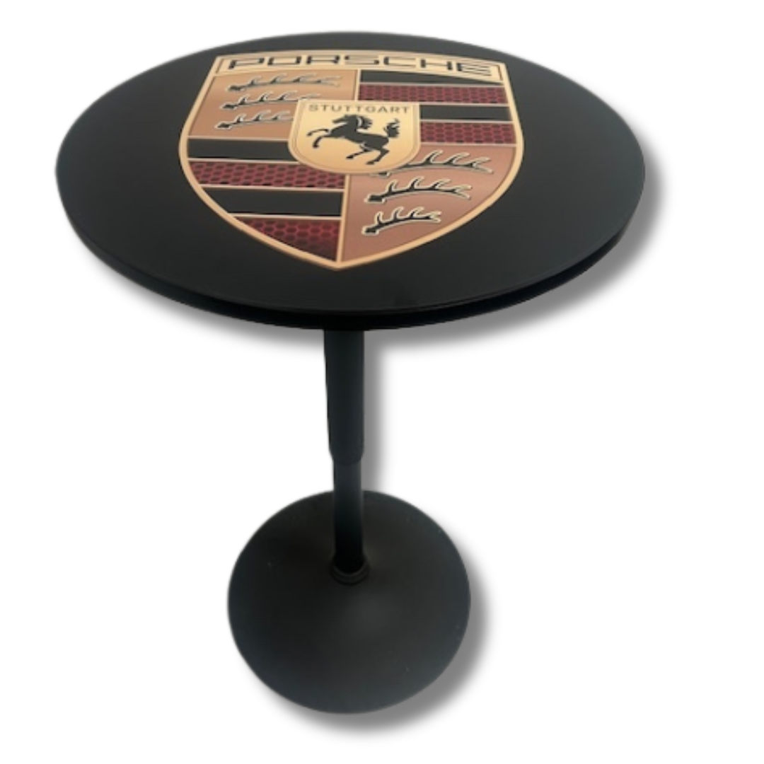 Porsche Black Bar Table | The Dens