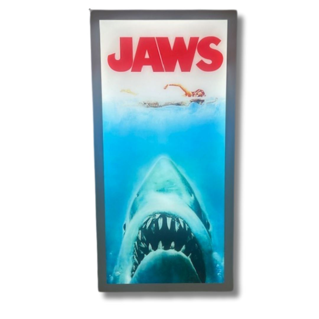 Jaws Light Up Sign 600 x 300MM | The Dens